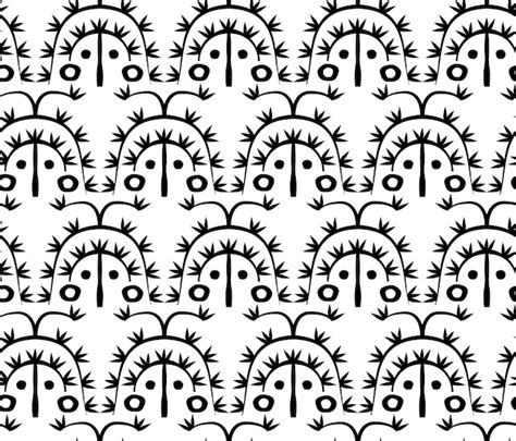Premium Vector Abstract Monochrome Seamless Ethnic Pattern
