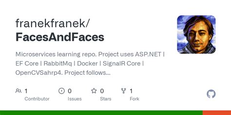 GitHub Franekfranek FacesAndFaces Microservices Learning Repo Project Uses ASP NET EF Core