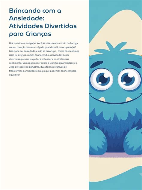 Atividades Para Controlar A Ansiedade Infantil Pdf Ansiedade
