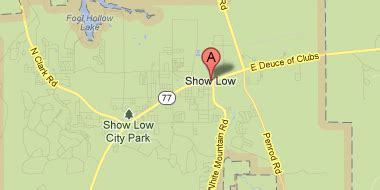 Map Of Show Low Arizona