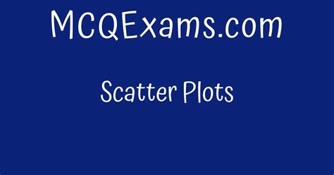 Scatter Plots