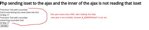 Javascript Php Sending Isset To The Ajax And The Inner Of The Ajax Is Not Reading That Isset