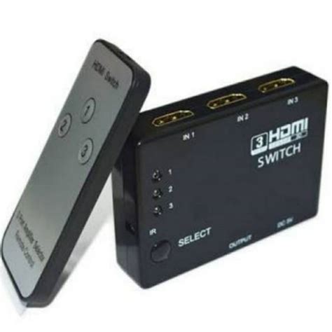 Jual Hdmi Switch 3 Port Full Hd 1080p With Remote Hdmi Switcher 3 Input