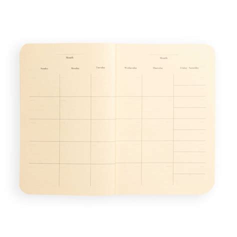 Nude Undated A5 Planner Write Concept