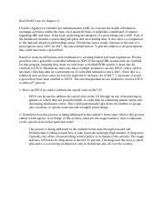 Real World Case For Chapter Real World Case For Chapter Florida S Agency For Health Care