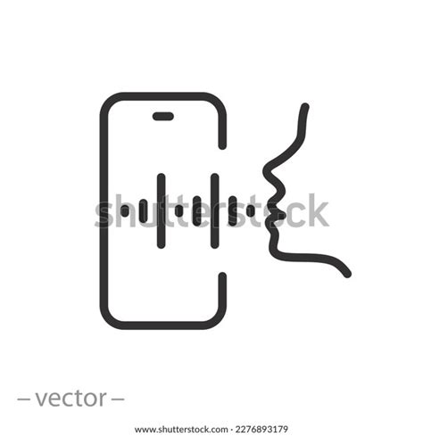 Voice Command Phone Icon Talk Control Stock Vector Royalty Free 2276893179 Shutterstock