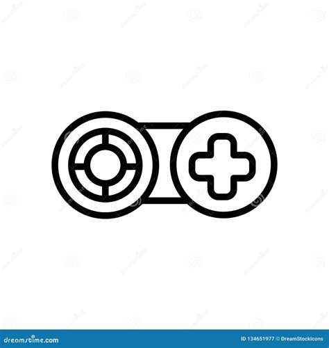 Gamepad Icon Vector Isolated On White Background Gamepad Sign Line Or Linear Sign Element