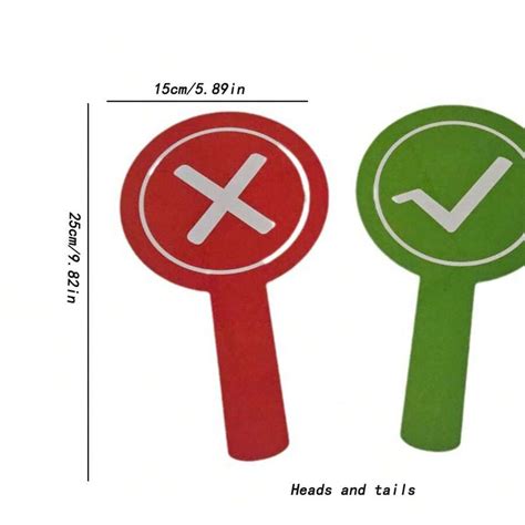 1pc School Classroom Teaching Tool Hand Raising Signal Board Judge Correct Or Incorrect