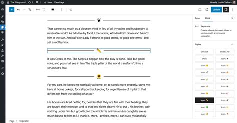 Beyond Block Styles Part Building A Custom Style For The Separator Block WordPress