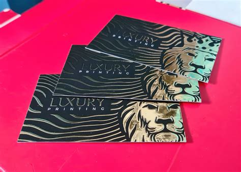 Gold Raised Foil Luxury Business Cards Soft Touch Business Cards With