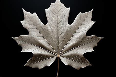 Simplified Drawing Of A Sycamore Leaf Premium Ai Generated Image