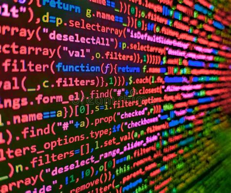 Internet Connection Stream Flow Concept Lots Of Digits On The Computer Screen Stock Image