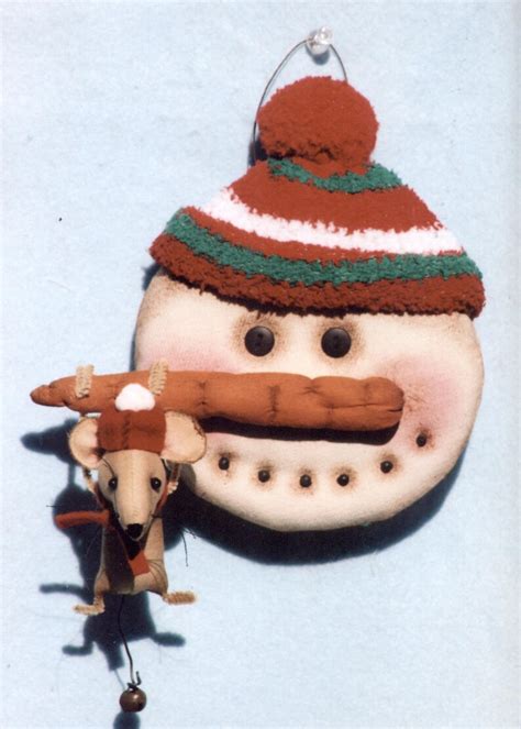 Primitive Pattern Snowmen Onboard For Winter Etsy