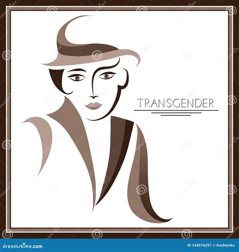Graphic Illustration With Transgender 6 Stock Vector Illustration Of Label Beautiful 144076297