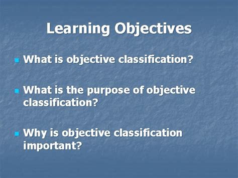 Classification Receiving Of Offenders Classification Defined