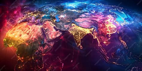 Premium Photo Mapping Global Network Connectivity And Data Transfer Technology In Asia Concept