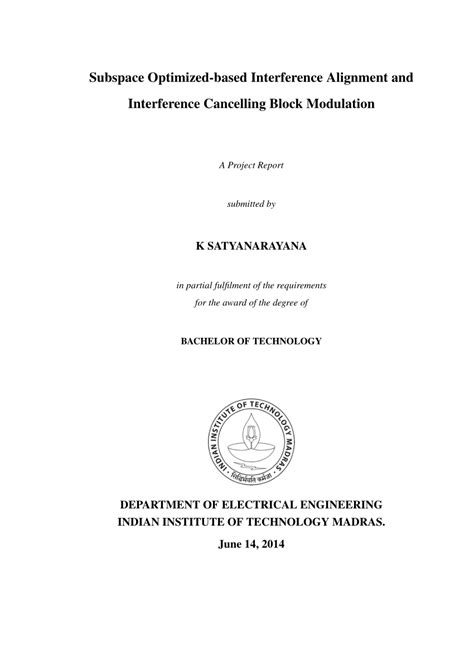 Pdf Subspace Optimized Based Interference Alignment And Interference Cancelling Block Modulation