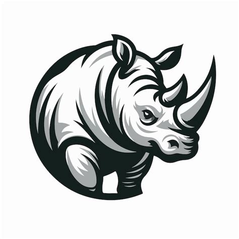 Rhino Logo Illustration Premium Ai Generated Vector Rhino Logo Illustration Premium Ai Generated Vector