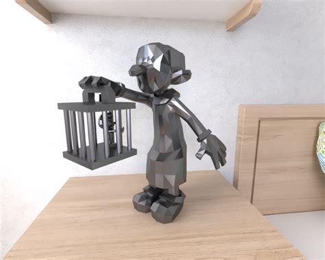 Stl File Gargamel Lowpoly・3d Print Design To Download・cults