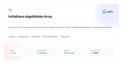 Initialisierung Von Abgebildeten Arrays In Javascript Labex