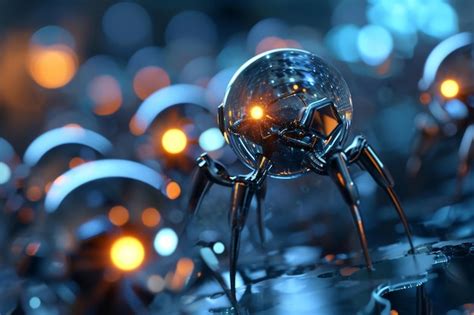 Premium Photo Background Featuring Nanobots Repairing Cells Ai Generated