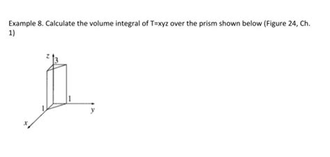 Solved Example 8 Calculate The Volume Integral Of T Xyz