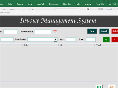 Invoice Management System On Excel Upwork