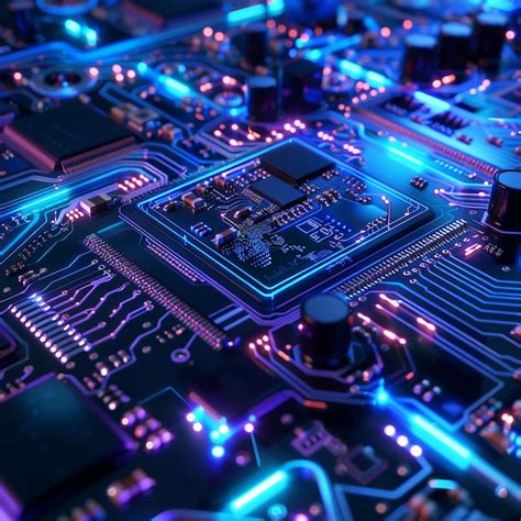 Premium Photo Digital Circuitry Futuristic Tech Backdrop Background Design