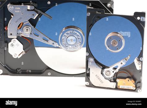Details Of Hard Disk Drive Open Stock Photo Alamy