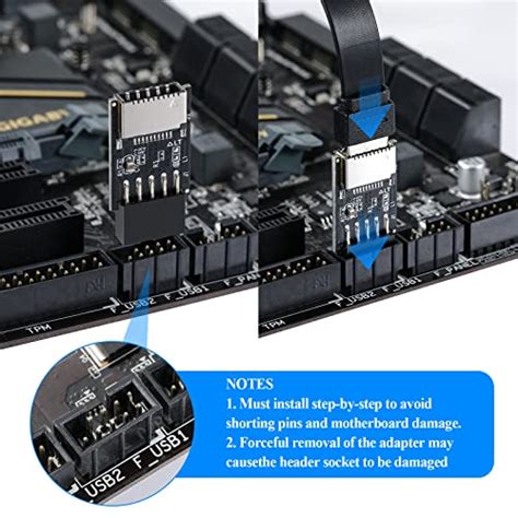 Mzhou Usb Front Panel Header Usb Pin To Usb Type E Internal Adapter Wantitall