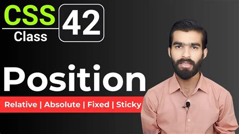 Css Tutorial Css Position Property Explained Css Full Course For Beginners Class 42 Youtube