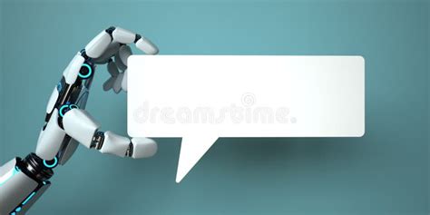 Chat Bot Hand Speech Bubble Stock Illustration Illustration Of