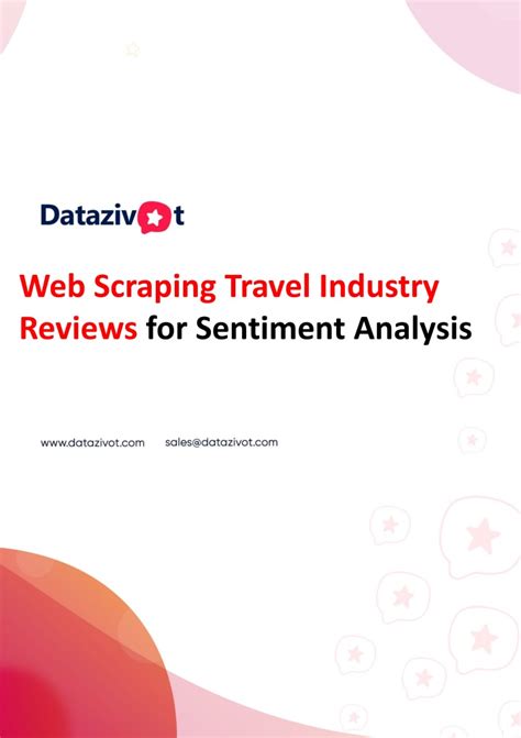 Ppt Web Scraping Travel Industry Reviews For Sentiment Analysis Powerpoint Presentation Id