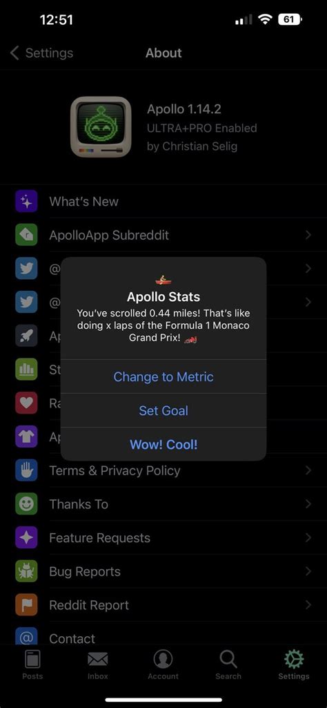 how many laps r apolloapp