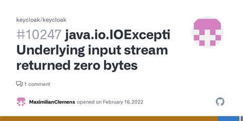 Ioexception Underlying Input Stream Returned Zero Bytes