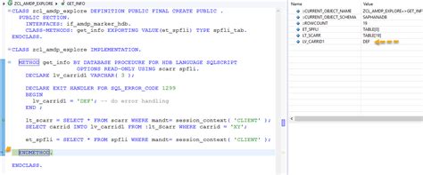 HANA SQL Exit Handler SAPCODES