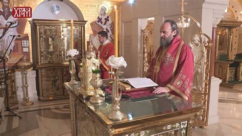 Божанствена Литургија Светог Василија Великог у пету недељу Васкршњег поста Youtube