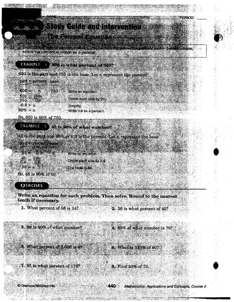 Math Worksheets Math With Mr Bugbee
