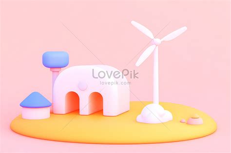 만화 발전소 일러스트 무료 다운로드 Lovepik