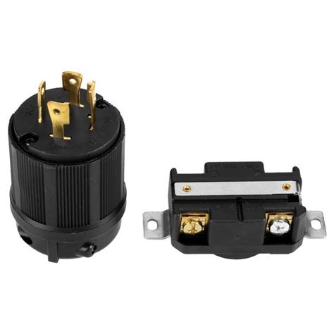 Generator Socket 30a 125v 250v Nema L14 30p L14 30r Industrial Twist Lock Power Plug 4pin Panel