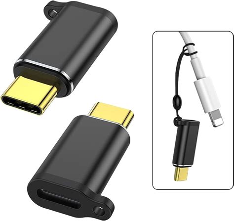 Amazon Com WALLFID 2PCS USB C To Lightning Adapter Lighting Female To USB Type C Male