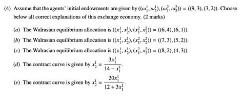 Problem 2 Consider The 2 Person And 2 Good Exchange Chegg Com