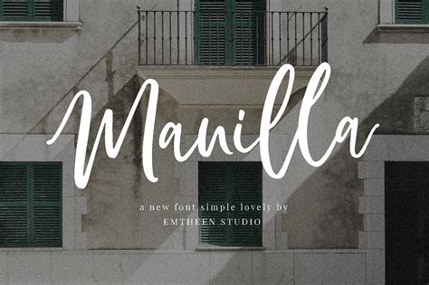 Manilla Script Free Font On Behance