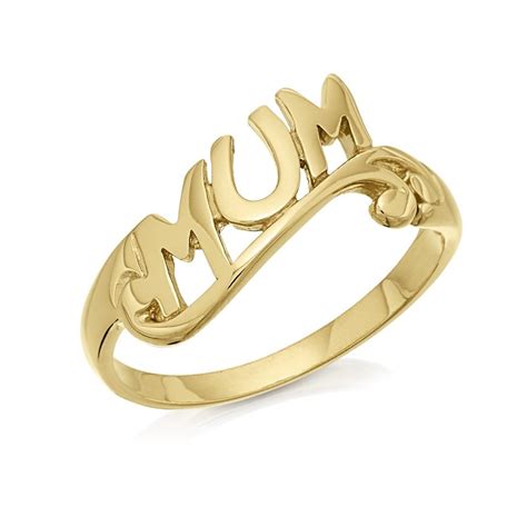 9ct Gold Mum Ring R1919 Fhinds Jewellers