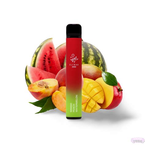Elf Bar 2000 Mango Peach Watermelon Манго Персик Арбуз Одноразовая электронная сигарета купить