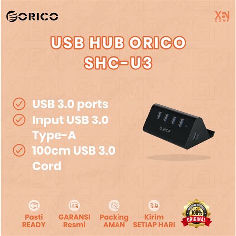 Jual ORICO SHC U3 4 Port USB HUB 3 0 High Speed With Stand Shopee Indonesia