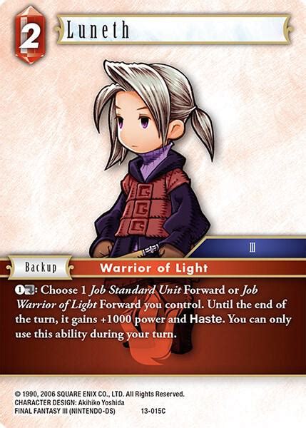 Krile Ex Resurgence Of Power Final Fantasy Tcg