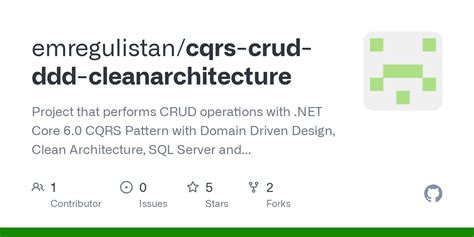 GitHub Emregulistan Cqrs Crud Ddd Cleanarchitecture Project That Performs CRUD Operations