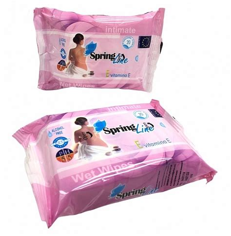 Spring Line Intimate Wet Wipes - Салфетки влажные для интимной гигиены ...