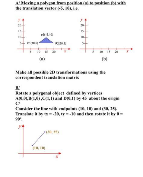 Solved A Moving A Polygon From Position A To Position B Chegg